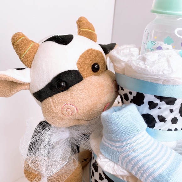 Handmade | Accessories | Cow Farm Diaper Cake Farm Themed | Poshmark